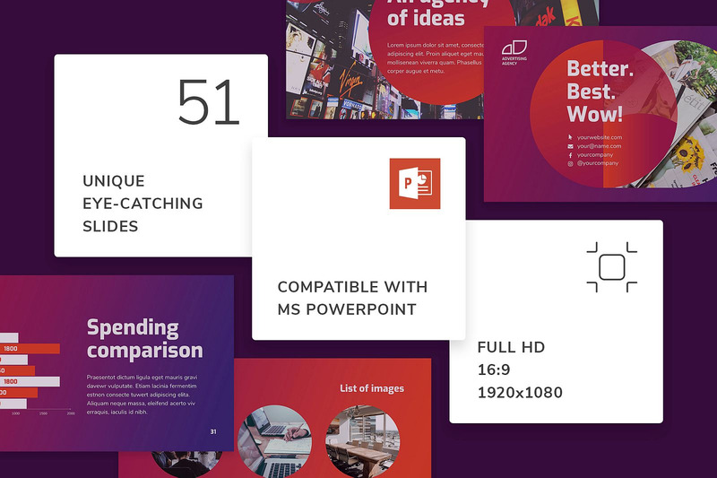 Advertising Agency Presentation PowerPoint template