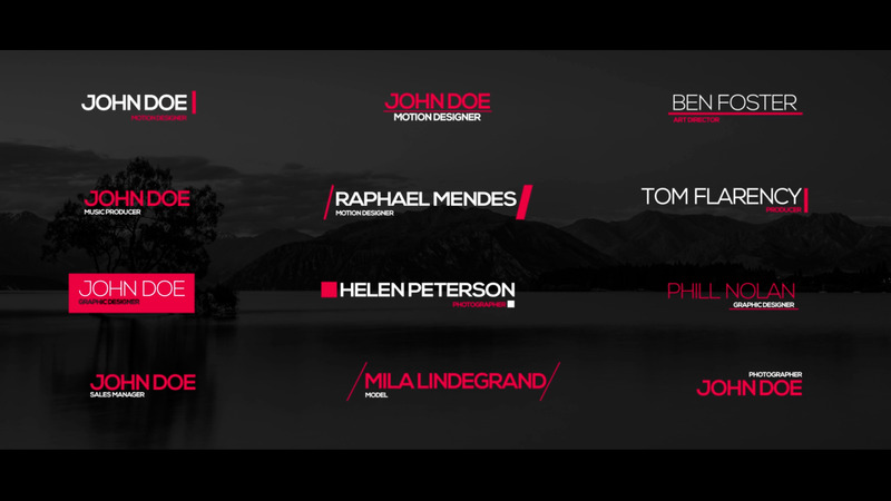 Minimal Lower Thirds Motion Graphics Template