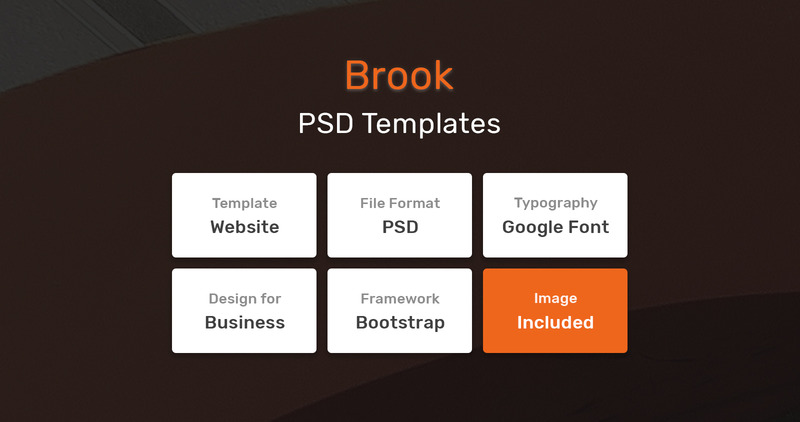Brook - Business Material PSD Template - TemplateMonster