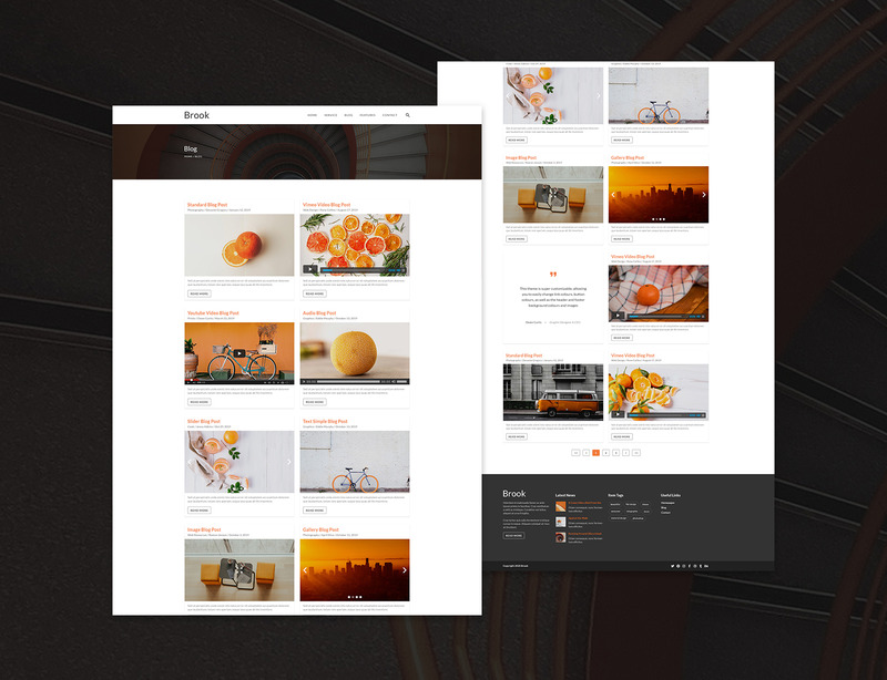 Brook - Business Material PSD Template - TemplateMonster