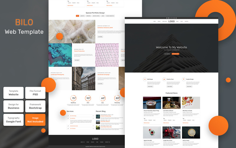 Bilo - Business Material PSD Template - TemplateMonster