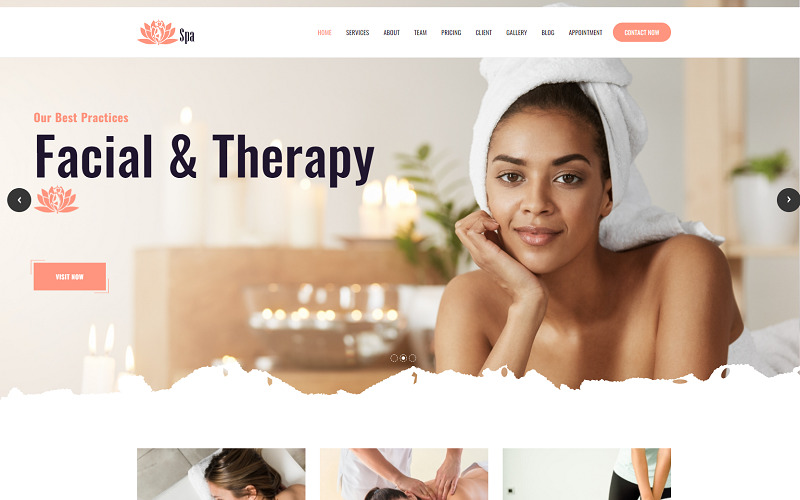 Lotus Spa - Beauty Creative HTML5 Template - TemplateMonster