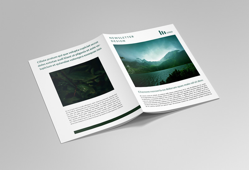 Newsletter/Magazine Design Template #180567 - TemplateMonster