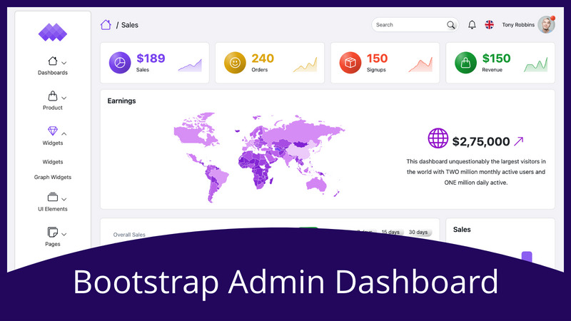 Max - FREE Bootstrap Admin Template #366648 - TemplateMonster