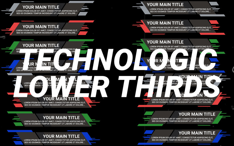 Technology Lower Thirds Pack #491602 - TemplateMonster