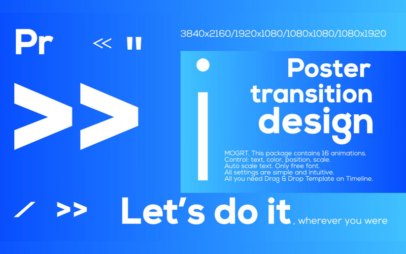 Poster Transitions Motion Graphics Template - TemplateMonster
