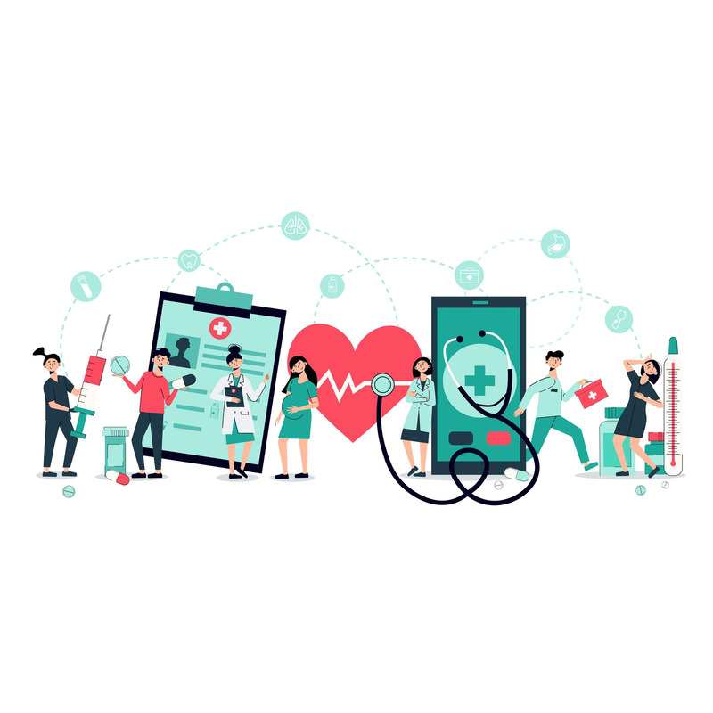 Telemedicine Illustration Vector Illustration Concept