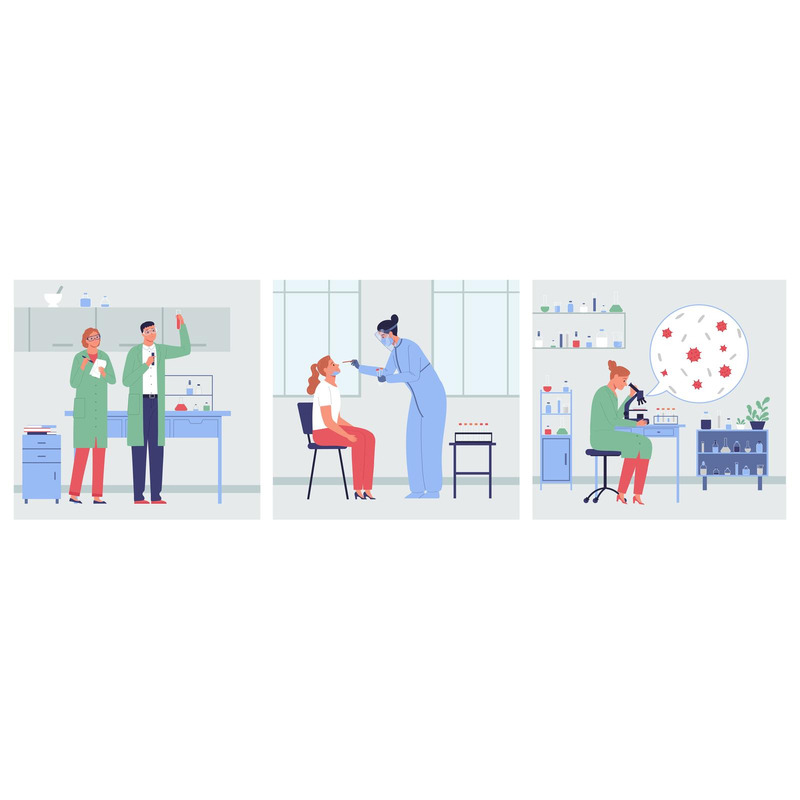 Microbiology Design Concept Vector Illustration Concept