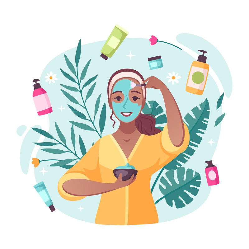 Skincare Cartoon 201020305 Vector Illustration Concept