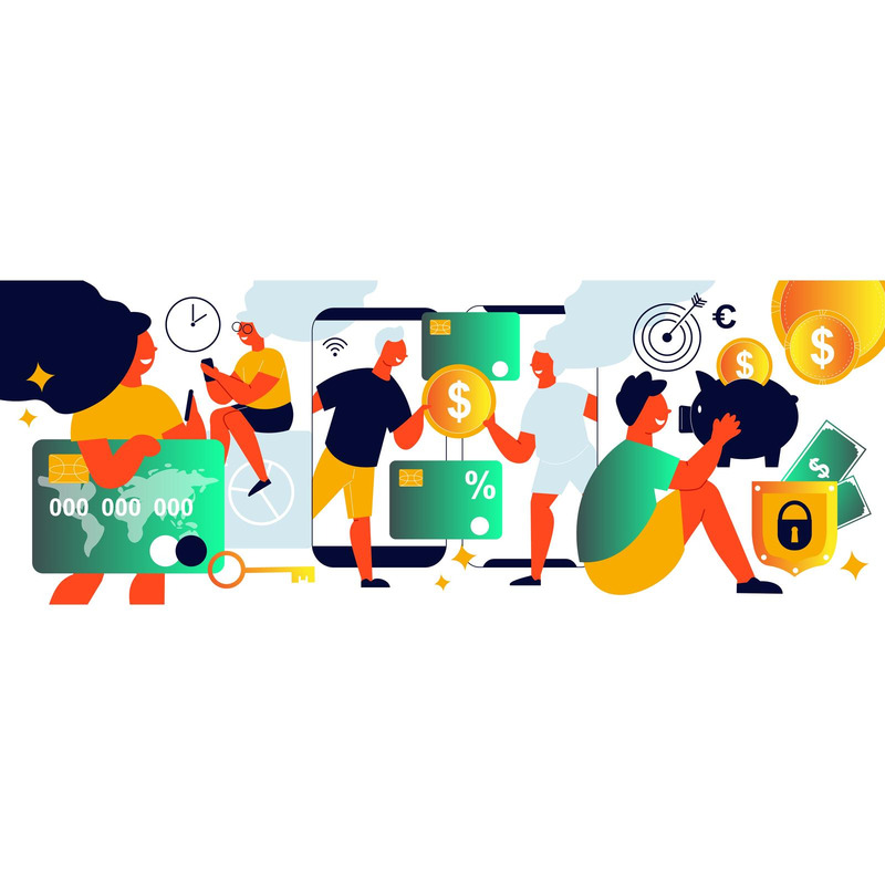 Illustration de la banque mobile 210160503 Concept d'illustration ...