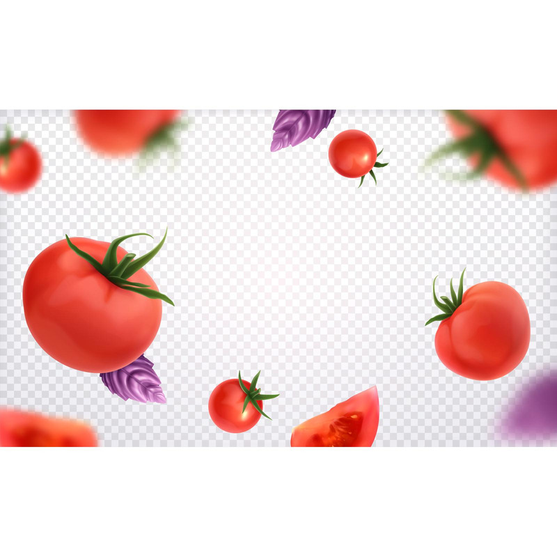 Tomato Background Realistic 201030942 Vector Illustration Concept