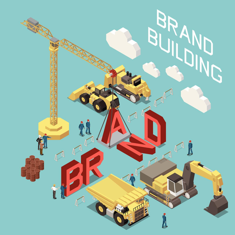 Brand Building Branding Isometric Concept 201110915 Vector Illustration ...
