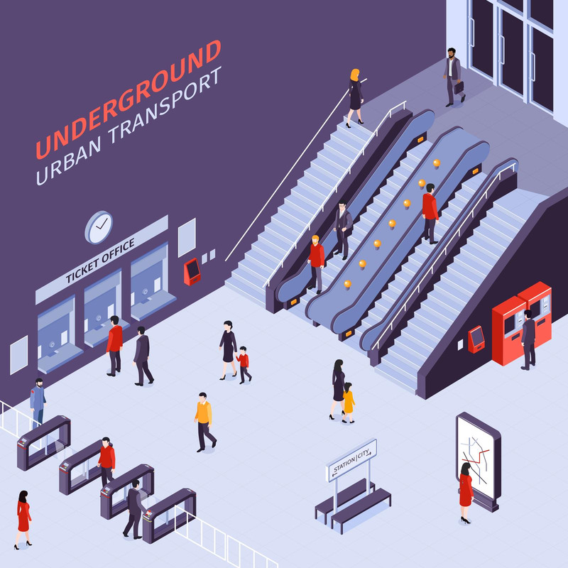 Isometric Subway Illustration 201250431 Vector Illustration Concept