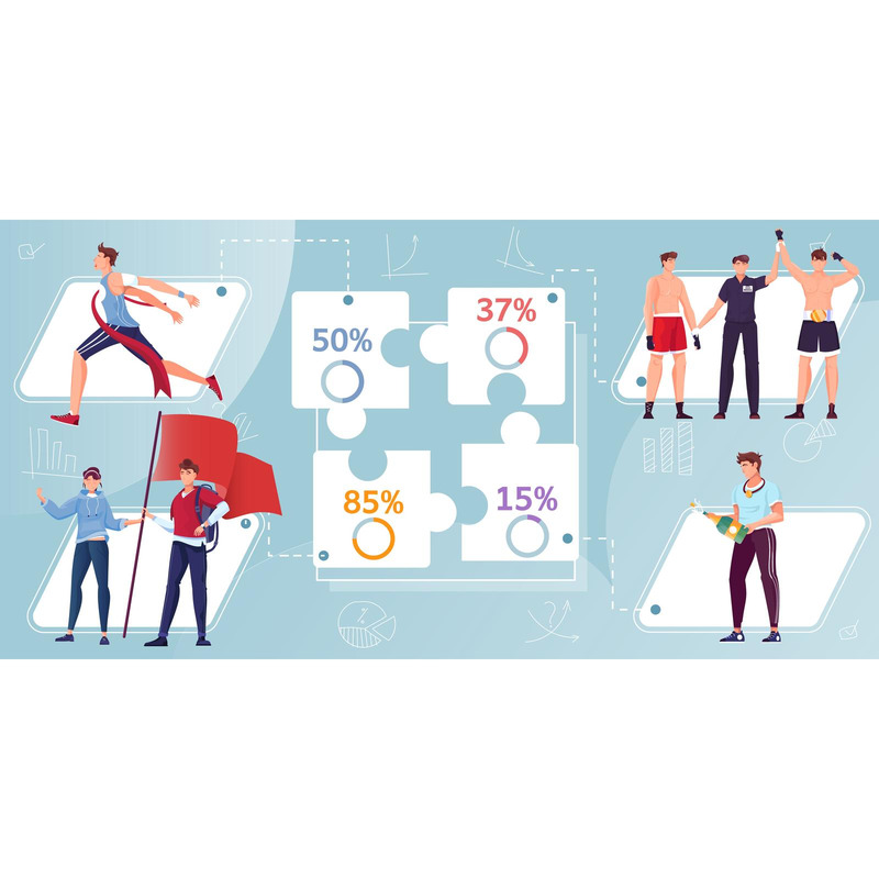 Winner Infographic Flat 201051111 Vector Illustration Concept