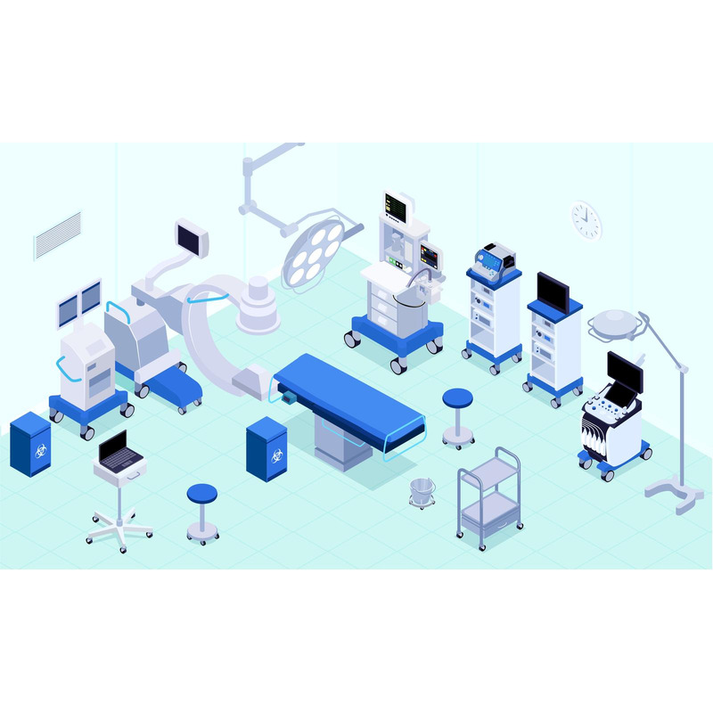 Isometric Medical Operating Room Illustration 201203213 Vector ...