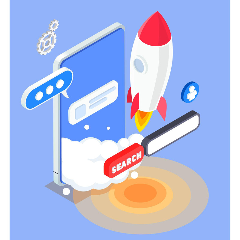 Aso Application Store Optimization Isometric-01 Vector Illustration Concept