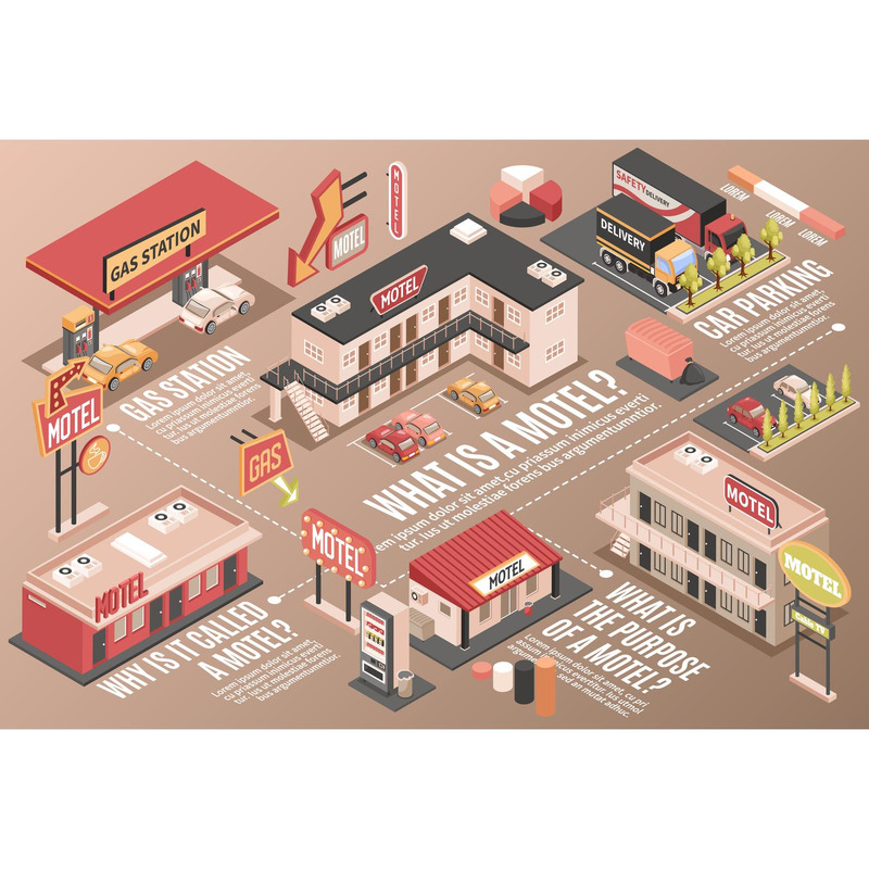Isometric Motel Horizontal Illustration 201212111 Vector Illustration ...