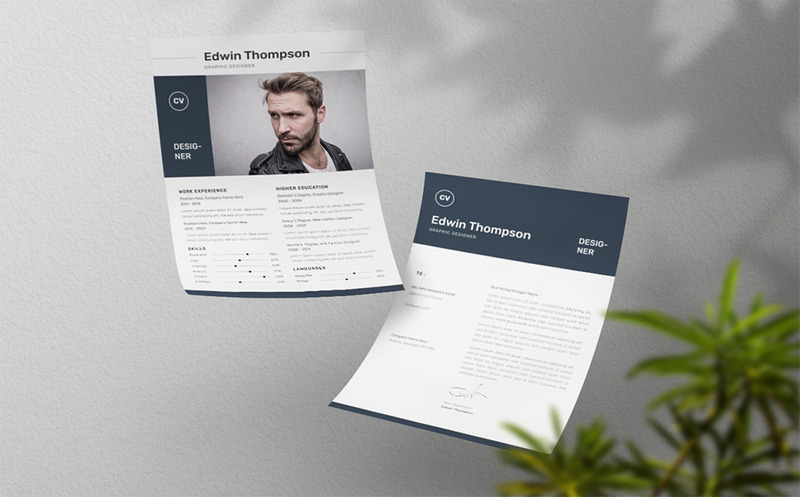 Edwin Thompson - CV Resume Template #192819 - TemplateMonster