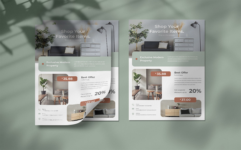 Shape Your Item - Flyer Template #202526 - TemplateMonster