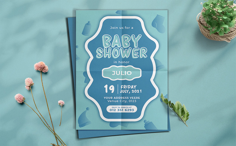 Baby Shower Julio - Invitation Template - TemplateMonster
