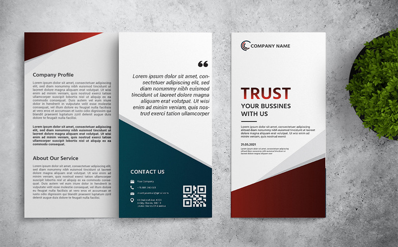 Trust - Trifold Brochure Template #181840 - TemplateMonster