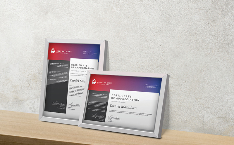 Daniel Manahan - Certificate Template - TemplateMonster