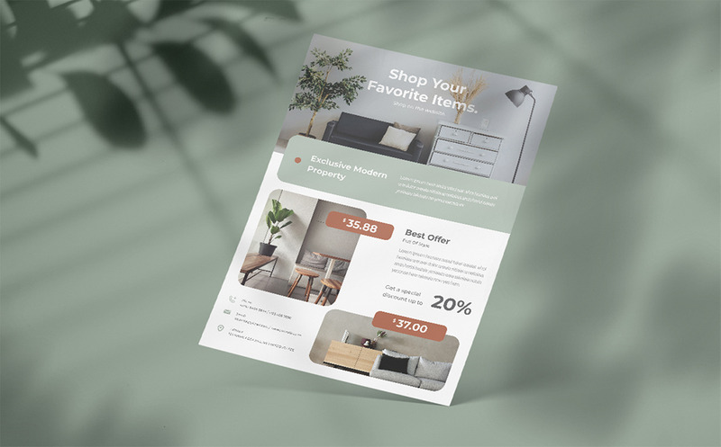 Shape Your Item - Flyer Template #202526 - TemplateMonster