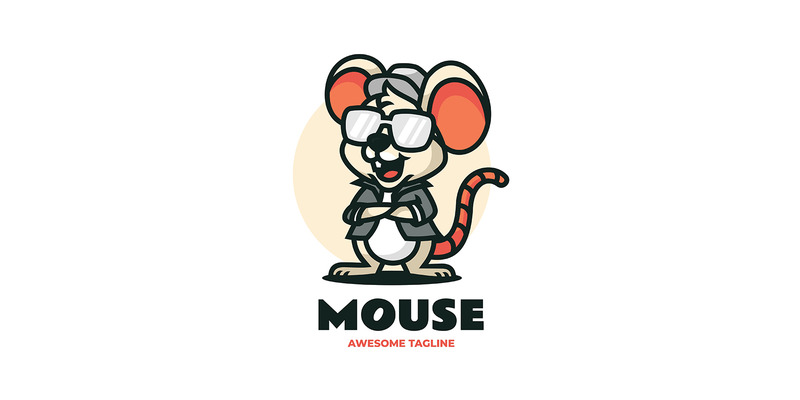 Mouse Mascot Cartoon Logo 8 #435265 - TemplateMonster