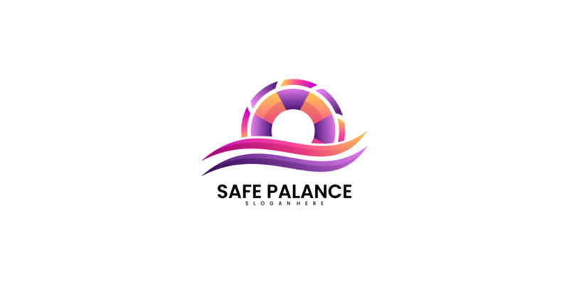 Safe Balance Gradient Logo #313194 - TemplateMonster