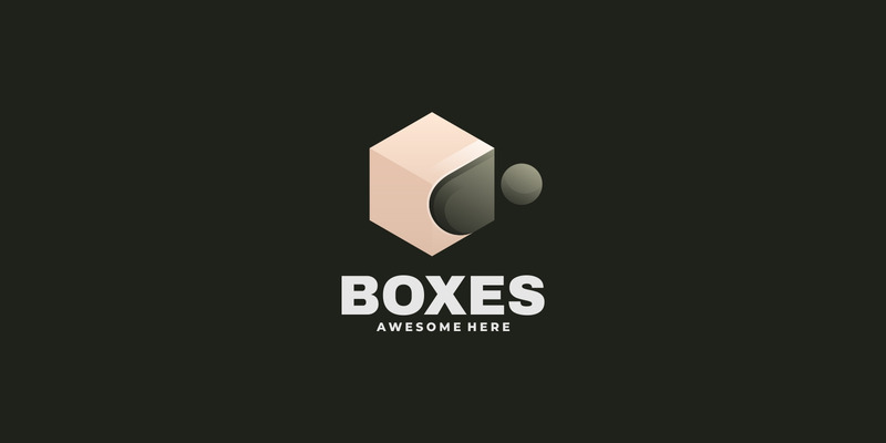 Boxes Gradient Logo Style #238206 - TemplateMonster