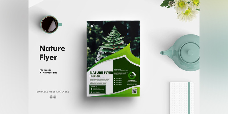 Nature Flyer Design Template 2 #278562 - TemplateMonster