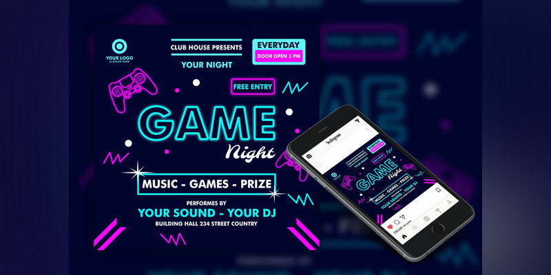 Game Event Flyer | Social Media #275863 - TemplateMonster
