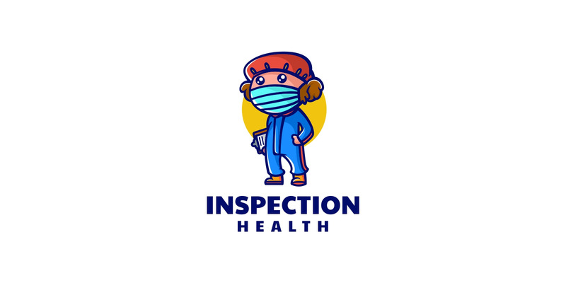 Inspection Health Cartoon Logo #230989 - TemplateMonster