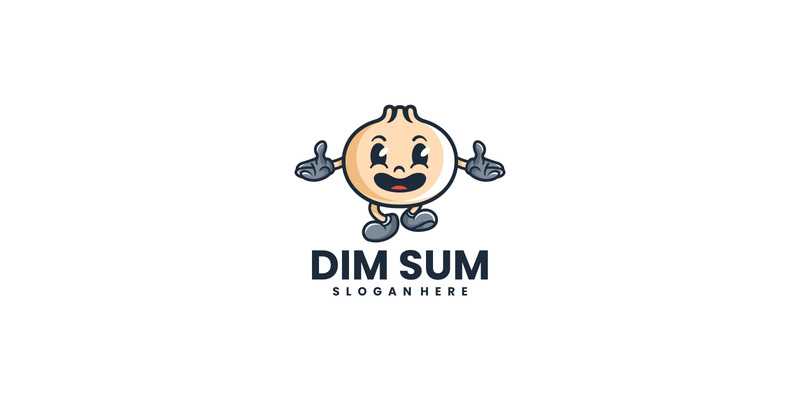 Dim Sum Mascot Cartoon Logo #275709 - TemplateMonster