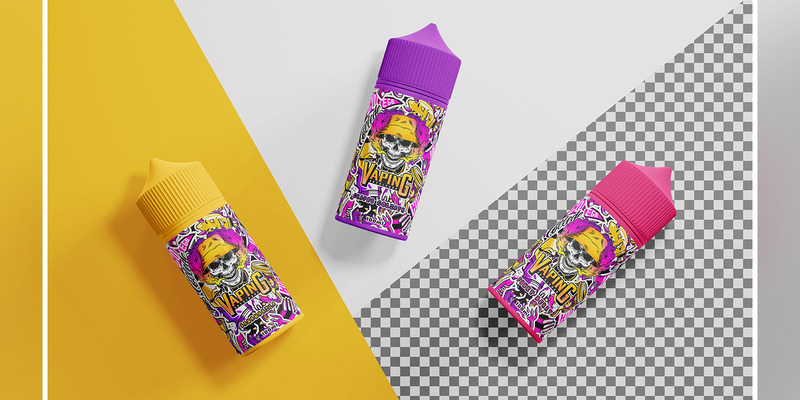 Vape Liquid Bottle Mockup #394500 - TemplateMonster