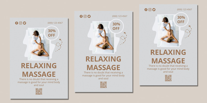 Relaxation Massage Flyer Template 308882 Templatemonster