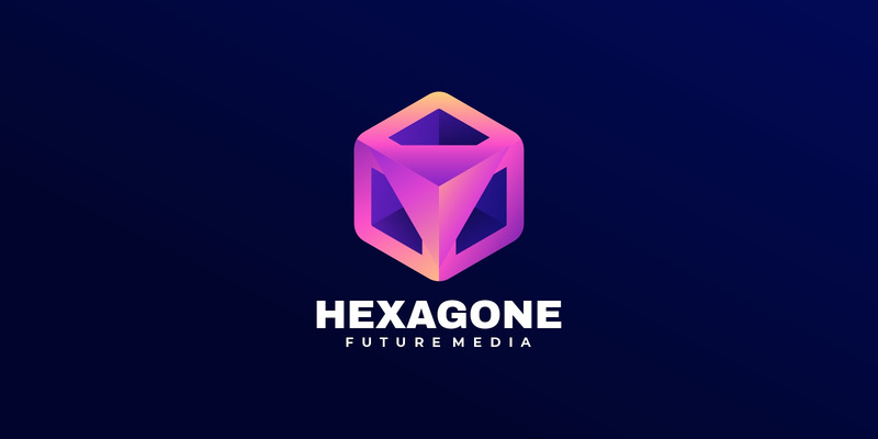 Hexagon Gradient Colorful Logo Style - TemplateMonster