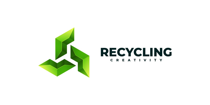 Recycle Gradient Logo Style #217228 - TemplateMonster