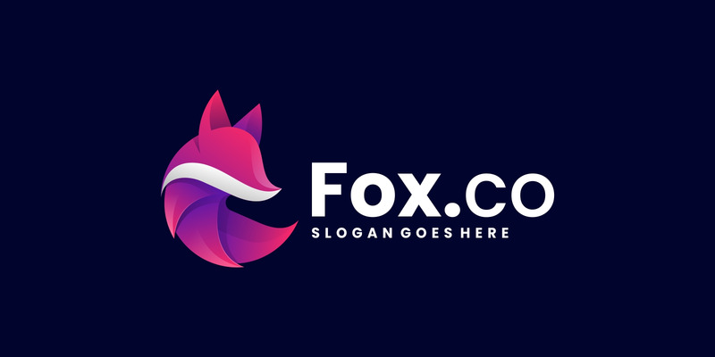Fox Gradient Logo Style 1 #272866 - TemplateMonster