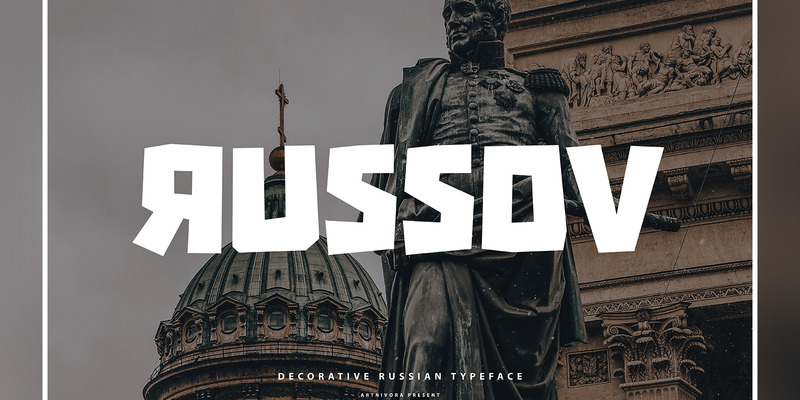 Russov - Decorative Font Template #349825 - TemplateMonster
