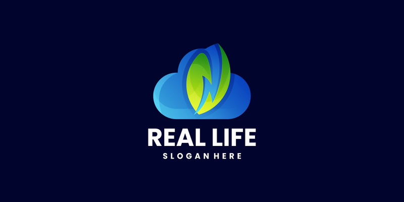 Real Life Gradient Logo Style #236422 - TemplateMonster
