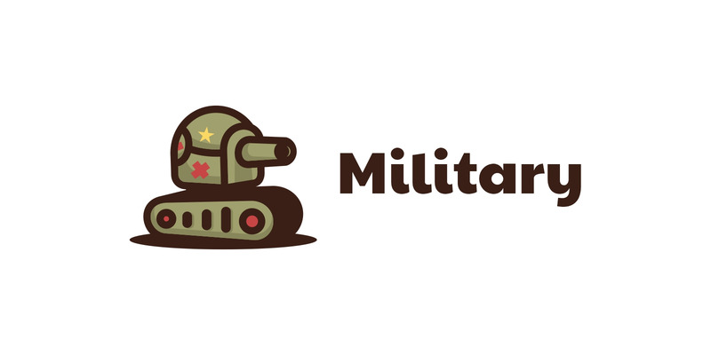 Tank Military Simple Logo Style #218125 - TemplateMonster