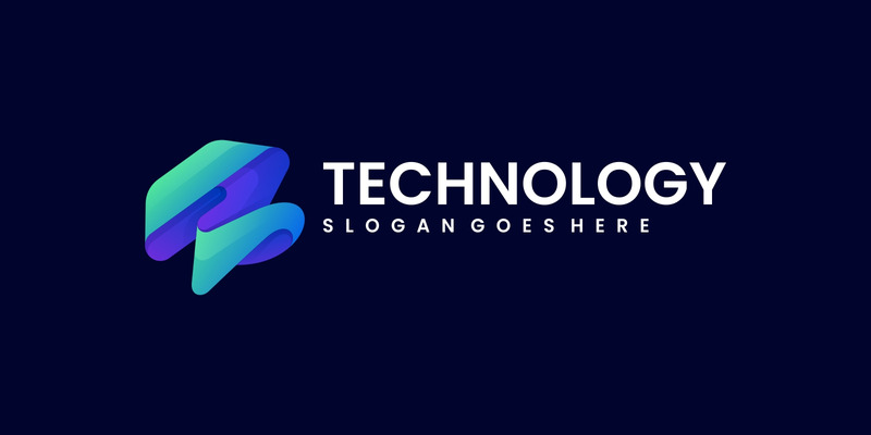 Technology Gradient Logo Style 1 #285320 - TemplateMonster
