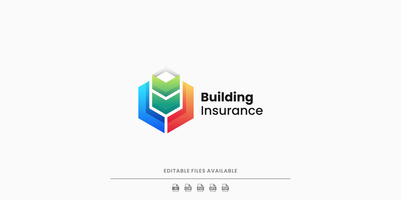 Building Gradient Colorful Logo #240842 - TemplateMonster