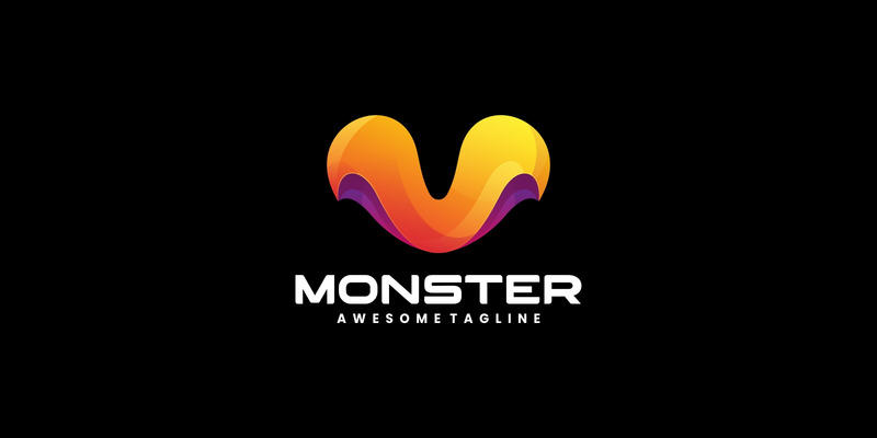Abstract Letter M Gradient Logo Design - TemplateMonster