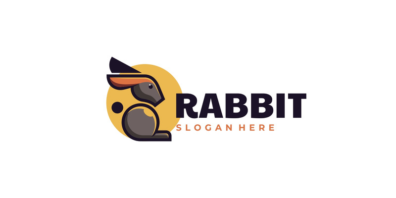 Rabbit Simple Mascot Logo Design #230944 - TemplateMonster