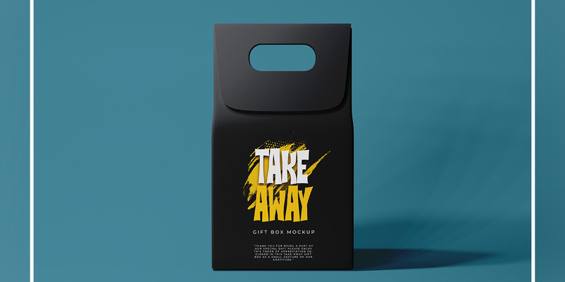 Take Away Box Mockup Template 2 #400940 - TemplateMonster