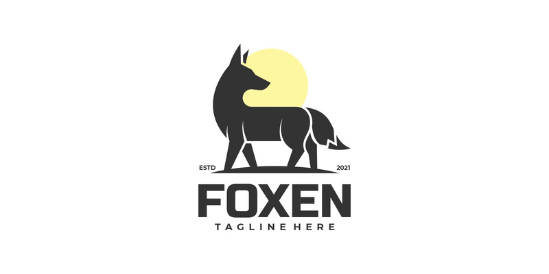Foxen Silhouette Logo Style #220786 - TemplateMonster