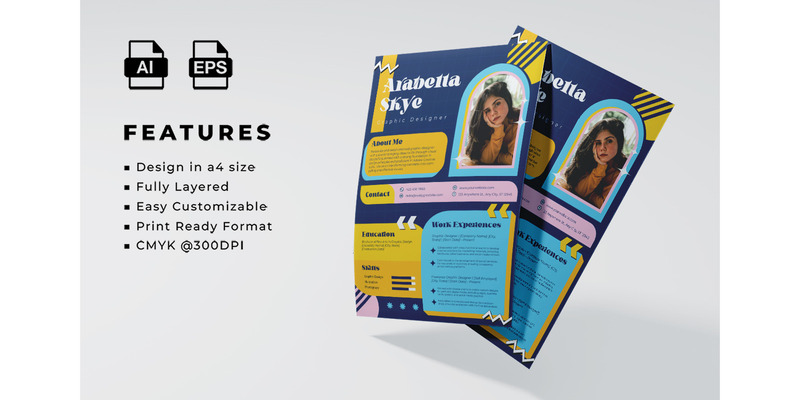 Resume and CV Template 014 #401187 - TemplateMonster