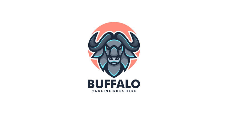 Buffalo Simple Mascot Logo Design #275721 - TemplateMonster